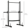 Soozier Adjustable Squat Rack with Pull Up Bar and Barbell Bar, Bench ...