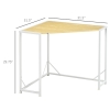 HOMCOM Space-Saving Small Corner Desk & Corner TV Stand, Corner ...