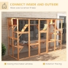 PawHut Window Catio Enclosure for Multiple Cats, Platforms & Bridges ...