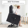 HOMCOM Power Lift Recliner Chair with Remote Control Side Pocket for ...