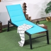 Outsunny Outdoor Chaise Lounge Chair, Pool & Sun Tanning Chair with ...
