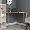 HOMCOM Space-Saving Small Corner Desk & Corner TV Stand, Corner ...