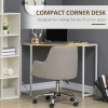 HOMCOM Space-Saving Small Corner Desk & Corner TV Stand, Corner ...