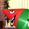 HOMCOM 9' Inflatable Christmas Rocket Carrying Santa Claus, Elf, and ...