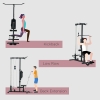 Soozier Lat Pull Down Machine, High / Low Pulley Machine with ...