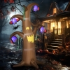 Outsunny 8ft Inflatable Halloween Ghost Tree with Upside-down Bats ...