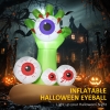 Outsunny 4ft Inflatable Halloween Monster Hand Grasping Bloodshot ...