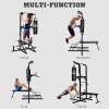 Soozier 86" Full Body Power Tower Home Gym Fitness Station with ...