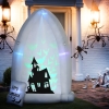 HOMCOM 7ft Inflatable Halloween Hunted Grave and Small Tombstone, Blow ...