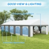 Outsunny 16' x 32' Heavy-duty Large Wedding Tent, Outdoor Carport ...