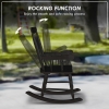 Outsunny Porch Rocker Chairs Set of 2, 350 lbs. Wooden Outdoor Rocking ...