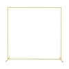 Outsunny 6.6x6.6FT Gold Backdrop Stand, Square Metal Wedding Arch for ...