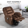 HOMCOM Lift Chair, Quick Assembly, Electric Riser and Recliner Chair ...