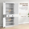 HOMCOM 72" Kitchen Cabinet, Pantry Storage Cabinet with Doors and ...
