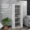 HOMCOM Storage Cabinet w/ Adjustable Shelves, Pantry Cupboard, White ...