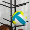 Soozier Steel Ball Storage Rack, Vertical Basketball Holder, 12-Ball ...
