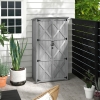 Outsunny Wooden Outdoor Storage Cabinet Garden Shed with Waterproof ...