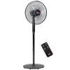 HOMCOM Floor Standing Fan with Remote Control, Oscillating, LED Screen ...