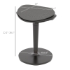 HOMCOM Standing Desk Stool, Ergonomic Wobble Chair, Adjustable Leaning ...