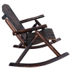 Outsunny Wooden Rocking Chair, Indoor Outdoor Porch Rocker with Slatted ...