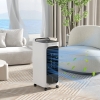 HOMCOM Room Air Cooler with Ice Packs, Ice Cooling Fan Water Humidifier ...