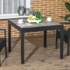 Outsunny Extendable Rattan Dining Table, Patio Retractable Table ...