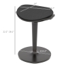 HOMCOM Standing Desk Stool, Ergonomic Wobble Chair, Adjustable Leaning ...