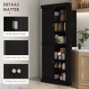HOMCOM 72" Kitchen Cabinet, Pantry Storage Cabinet with Doors and ...