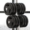 Soozier 2-Inch Weight Plate Rack with Barbell Bar Holders, Olympic ...