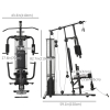 Soozier Multifunction Home Gym System Weight Training Exercise Workout ...