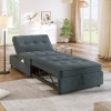 4-in-1 Sofa Bed Chair, Dark Blue | Aosom.com