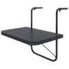Outsunny Outdoor Hanging Table, Adjustable Balcony Railing Table ...