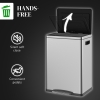 HOMCOM 2 x 5.3 Gallon (2 x 20L) Garbage Bin, Stainless Steel Garbage ...