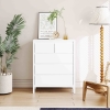 31.61" 4-Tier 5-Drawer MDF Storage Cabinet, White | Aosom.com