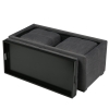 Storage Ottoman Bench with 2 Nested Ottoman Cubes, Gray | Aosom.com