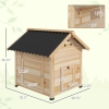PawHut Duck Coop, Wooden House with Openable Roof | Aosom.com