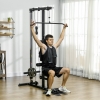 Soozier Lat Pull Down Machine, High / Low Pulley Machine with ...