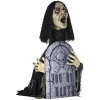 Outsunny 30 Inch Life Size Outdoor Halloween Decorations Female Ghost ...