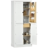HOMCOM 72" Kitchen Pantry Storage Cabinet, Modern Tall Kitchen Cabinet ...