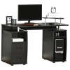 HOMCOM Computer Desk with Keyboard Tray, CPU Stand, Writing Desk with ...