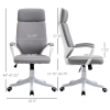 Vinsetto Office Chair High Back 360° Swivel Task Chair Ergonomic Desk ...