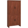 HOMCOM 64" 4-Door Kitchen Pantry, Freestanding Storage Cabinet with 3 ...