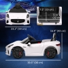Qaba 12V Maserati Gran Turismo Licensed Kids Electric Car w/ Remote ...