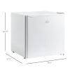 HOMCOM Mini Freezer Countertop, 1.1Cu.Ft Compact Upright Freezer with ...