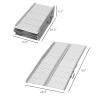 HOMCOM 5' Foldable Handicap Ramp for Home, Steps, Doorways, Aluminum ...