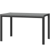 Outsunny Rectangular Outdoor Dining Table, 4-Seat Patio Table with PE ...