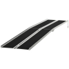 HOMCOM Aluminum Portable Skidproof PVC Carpeted Folding Wheelchair Ramp ...