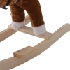 Qaba Kids Plush Ride On Rocking Horse Child Animal Adventure Rocker ...