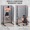 Soozier Adjustable Barbell Power Rack Squat Stand Strength Training ...