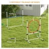 PawHut 5pc Dog Agility Training Equipment Set with Spray Water Tube ...